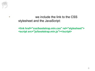 An introduction to bootstrap | PPTX | Web Development | Internet
