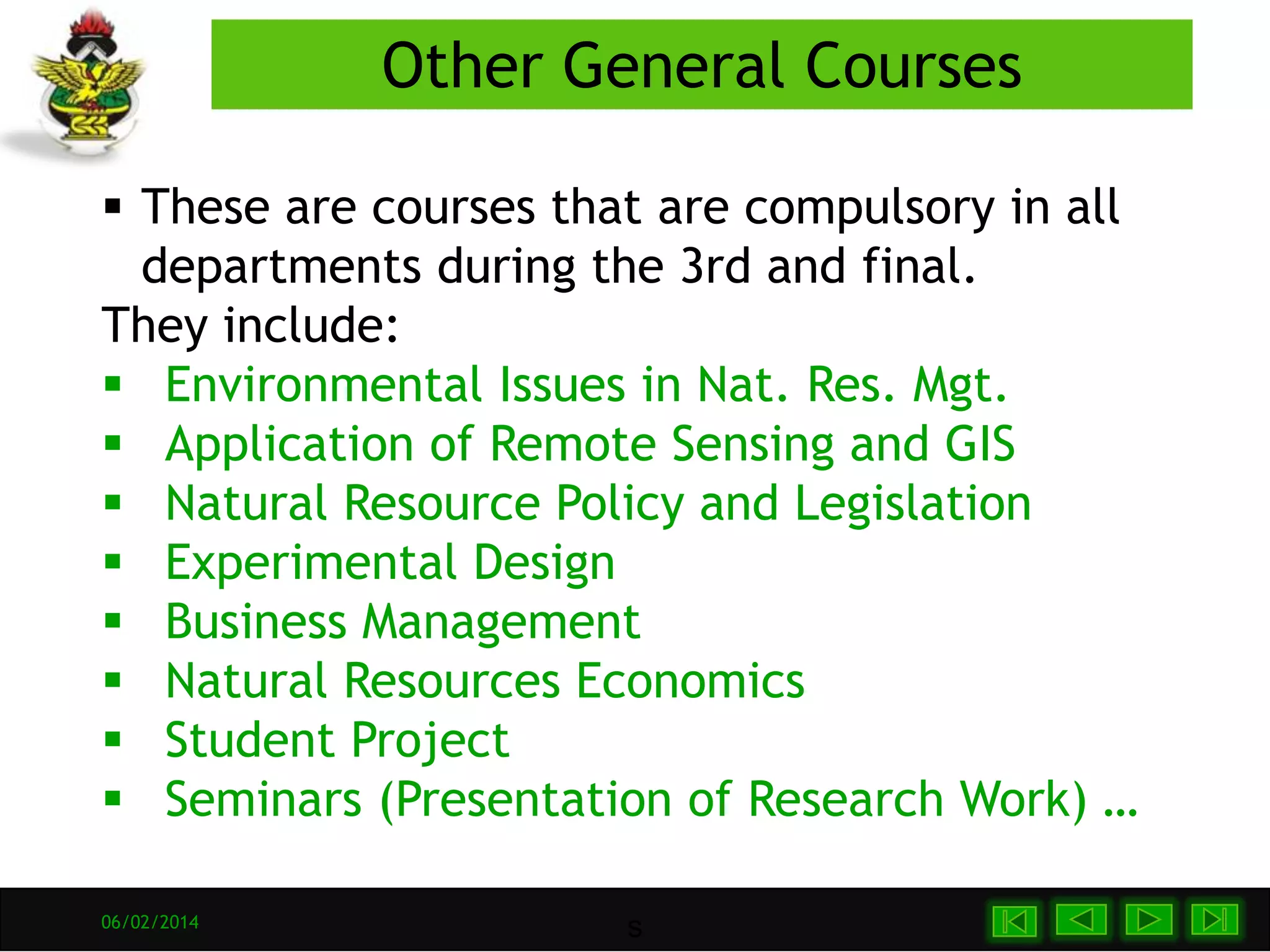 An Introduction to BSc. Natural Resource Management | PPTX