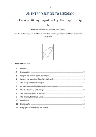 An Introduction to Kongo religion | PDF