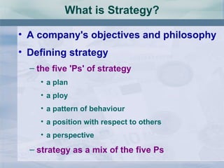 An Introduction To Business Strategy | PPT