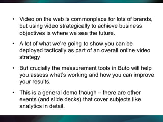 An introduction to buto: generate more revenue, customise your video ...