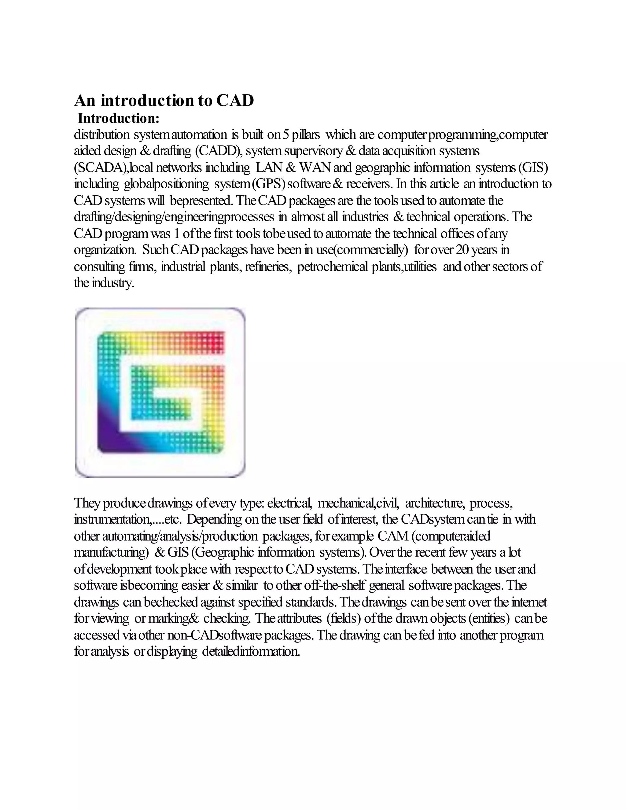 An introduction to cad | PDF