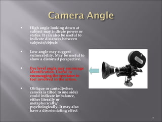 An introduction to camerawork | PPT