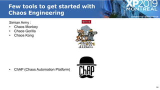 An introduction to chaos engineering as part of DevOps at XP2019 | PPT