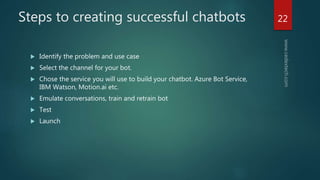 An Introduction to Chatbots - Cedex Technologies LLP | PPTX