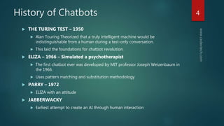 An Introduction to Chatbots - Cedex Technologies LLP | PPTX