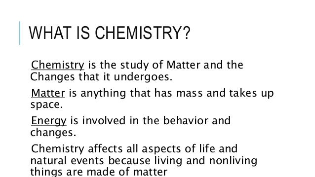 Introduction to Chemistry