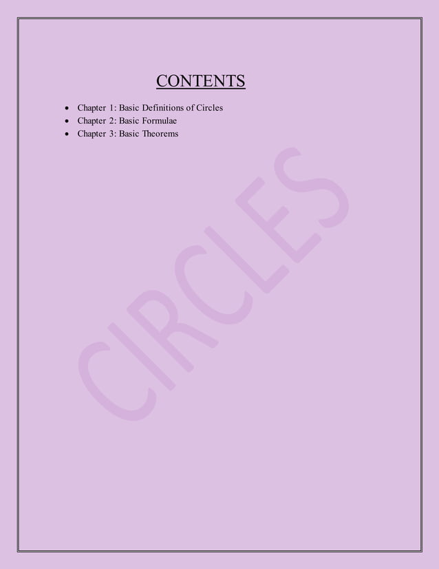 An introduction to circles | DOCX