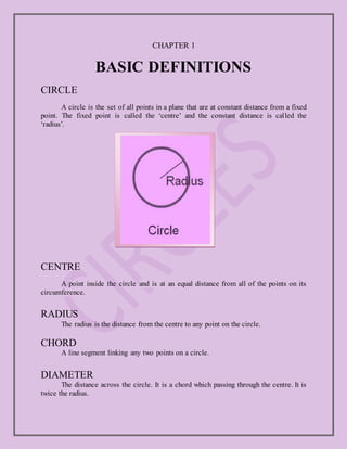 An introduction to circles | DOCX