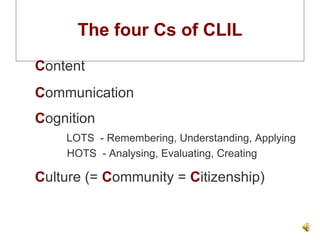 An Introduction to CLIL Part Two | PPT