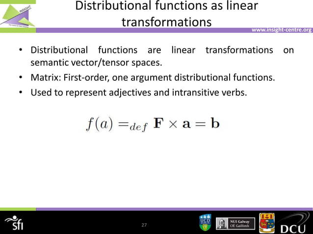 An Introduction To Compositional Models In Distributional Semantics Ppt