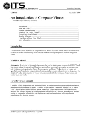 An introduction to computer viruses | PDF