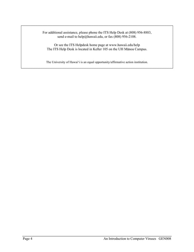 An introduction to computer viruses | PDF