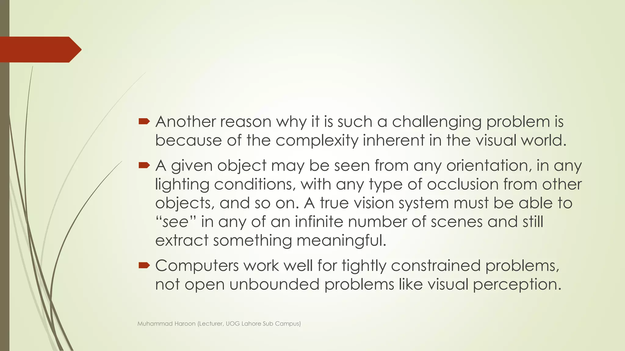An Introduction To Computer Vision Ppt