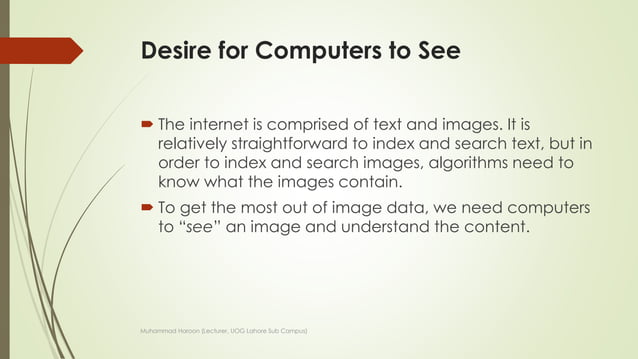 An introduction to computer vision | PPT
