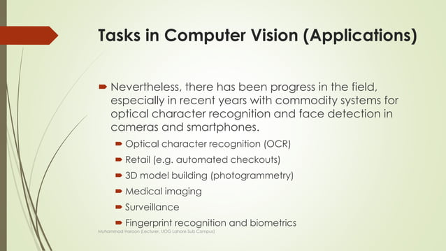 An introduction to computer vision | PPT