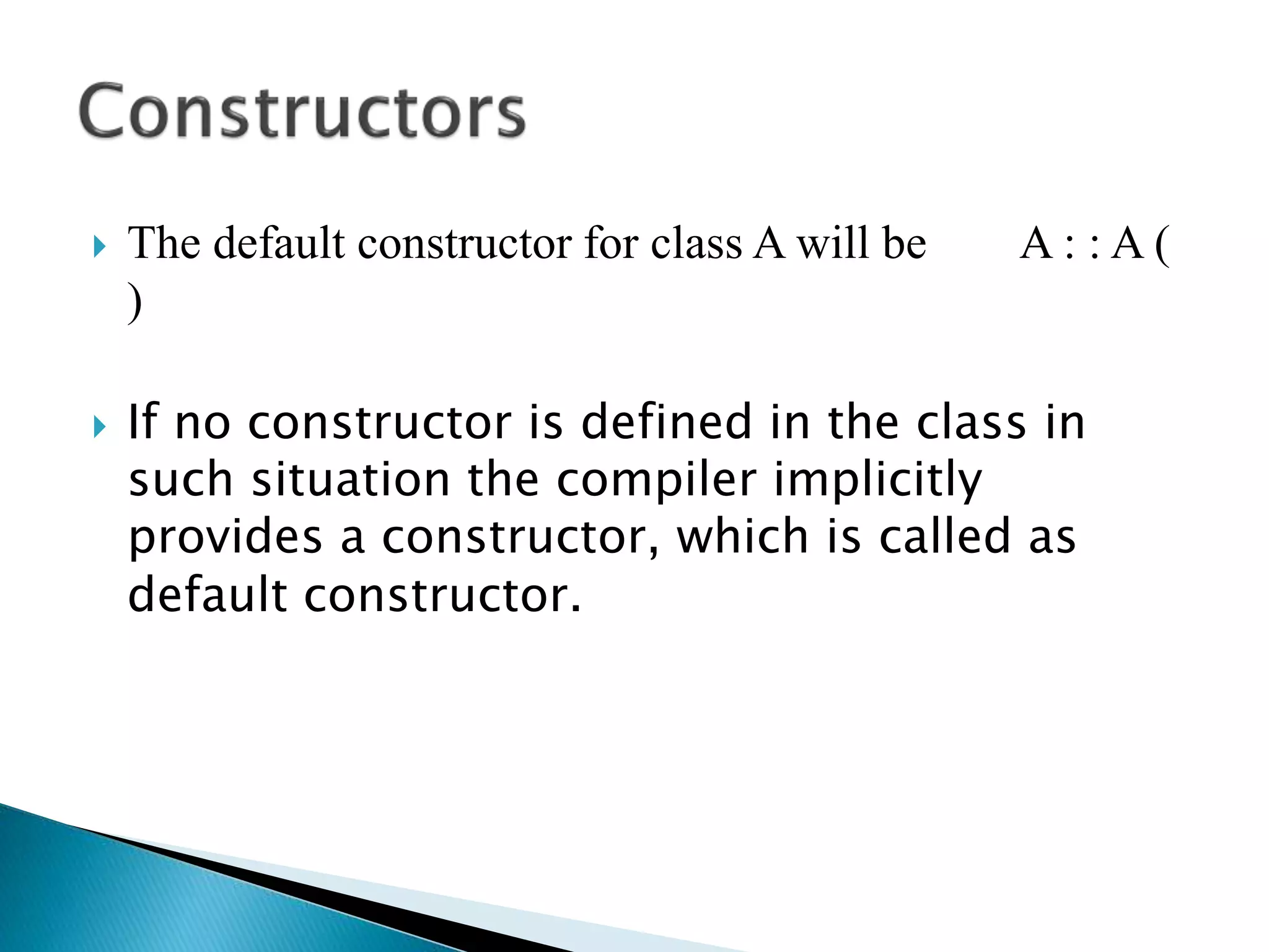 An introduction to constructor | PPT