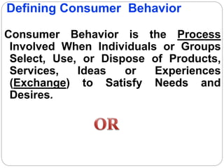 An introduction to consumer behavior | PPT