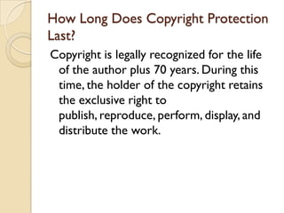 An Introduction to Copyright (January 2013) | PPTX