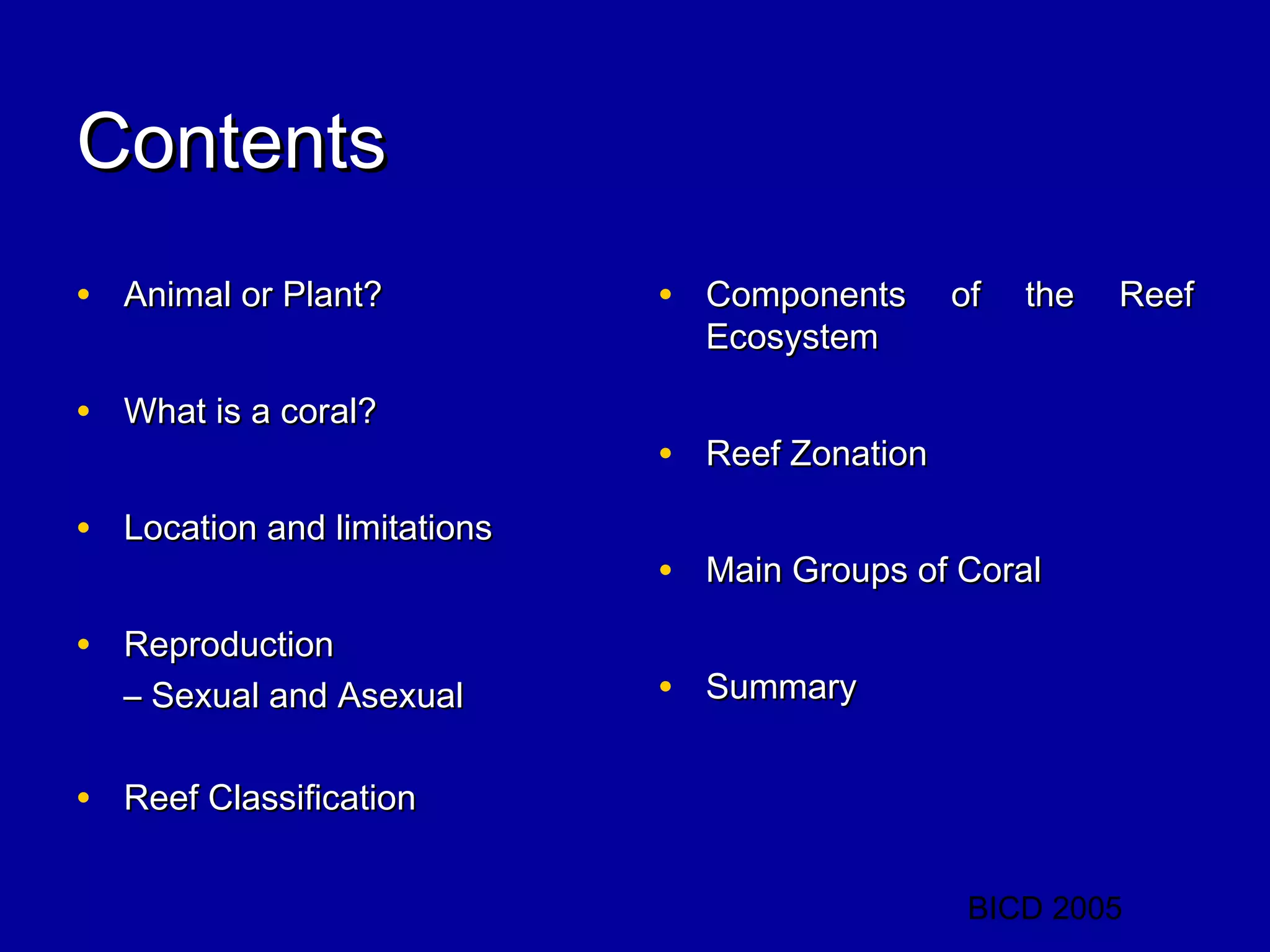 An Introduction to Coral Reefs | PPT
