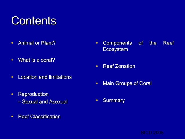An introduction to coral reefs | PPT