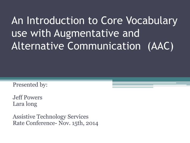 An introduction to core vocabulary | PDF | Parenting Babies and ...