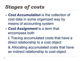 An introduction to cost terms and purpose | PPSX