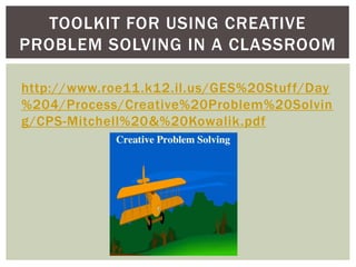 An introduction to creative problem solving | PPTX