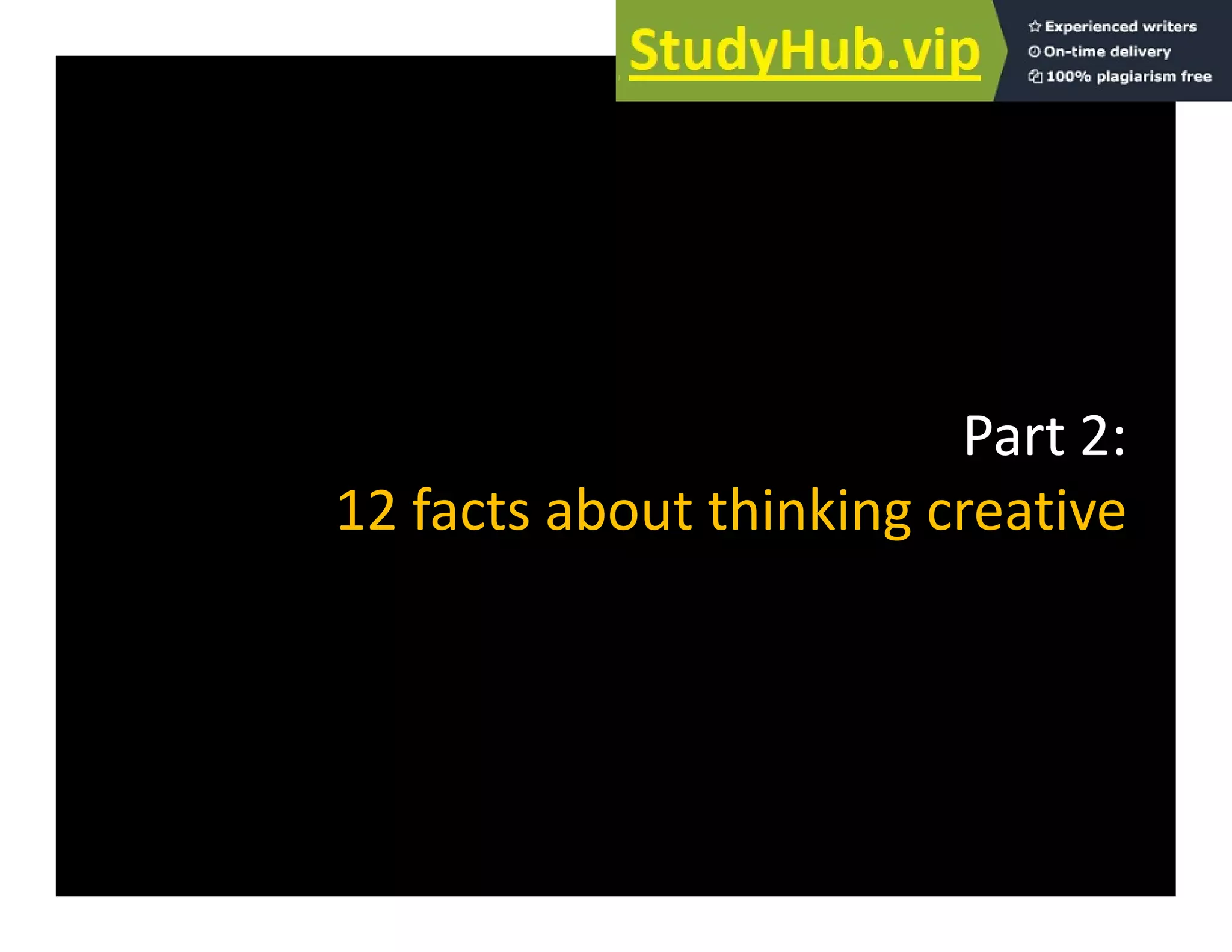 An Introduction To Creative Thinking | PDF