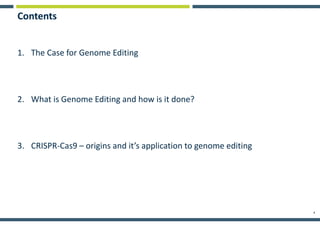 An Introduction to Crispr Genome Editing | PPTX