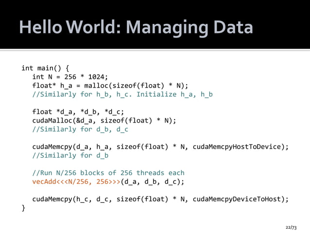 An Introduction to CUDA-OpenCL - University.pptx | Programming Languages | Computing