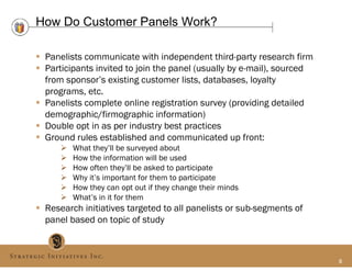 An introduction to customer panels | PPT