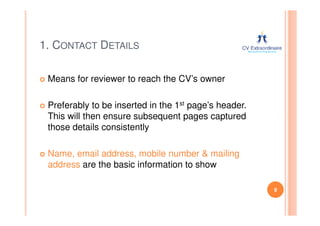 An introduction to cv writing extended | PDF