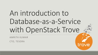 An introduction to database as-a-service with open stack trove | PPT