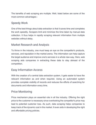Improving Data Extraction Performance | PDF