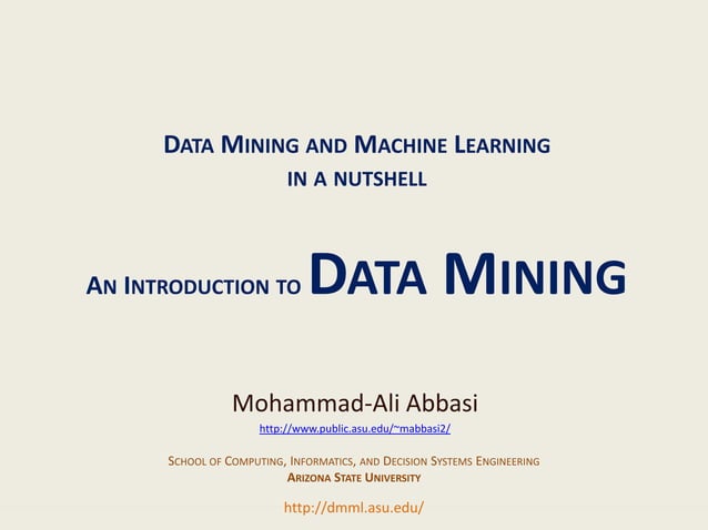 Data Mining: an Introduction | PPTX