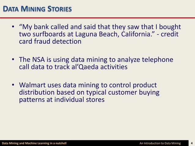 Data Mining: an Introduction | PPTX