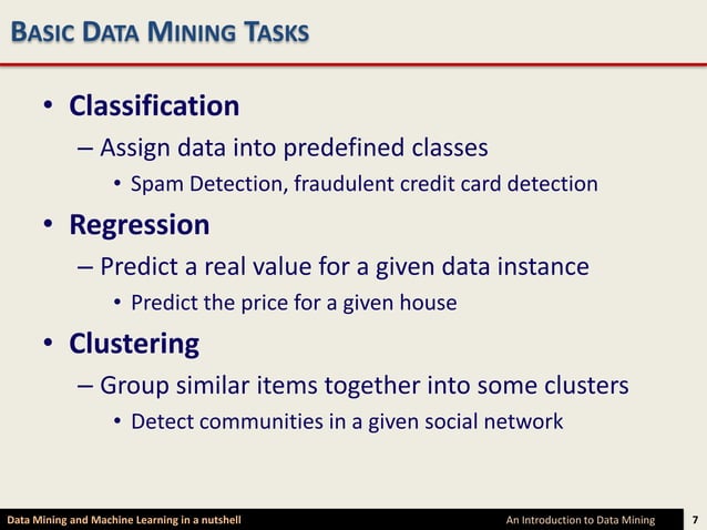 Data Mining: an Introduction | PPTX