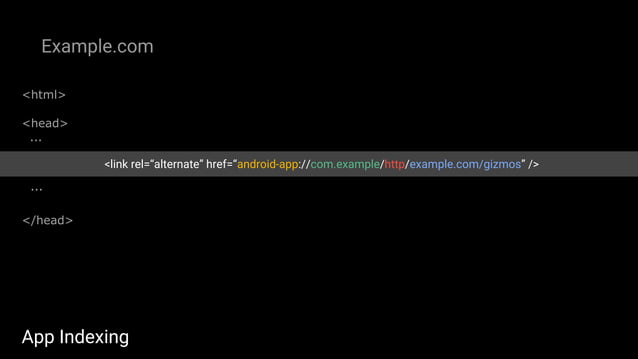 An Introduction to Deep Linking and App Indexing Codelab | PPT