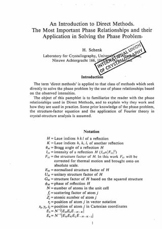 An introduction to Direct Methods | PDF