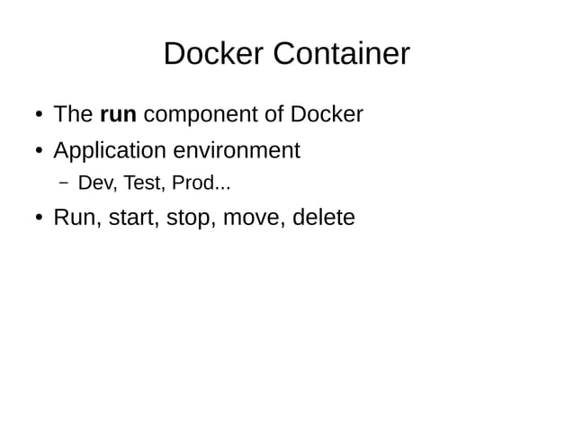 An Introduction To Docker | PPT