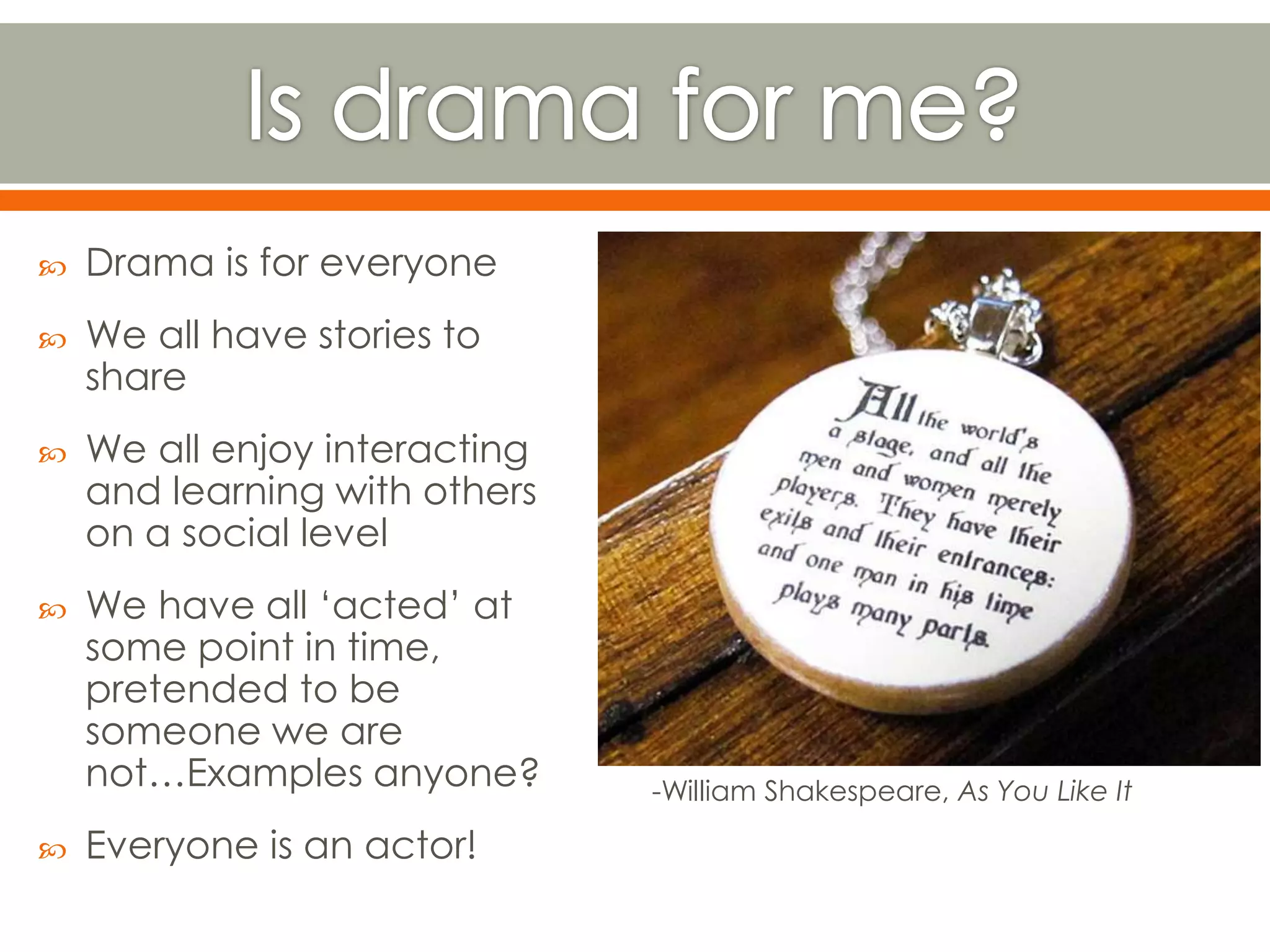 An Introduction To Drama | PPTX