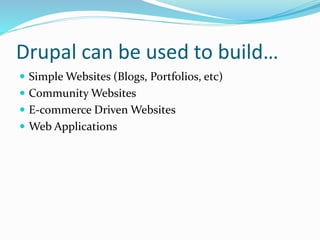 Introduction to Drupal | PPT | Free Download