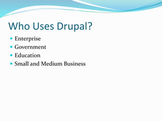 Introduction to Drupal | PPT | Free Download