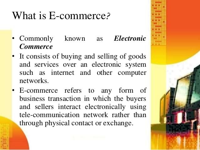 An introduction to E-Commerce
