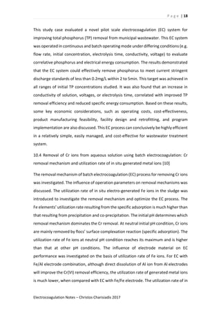 An introduction to electrocoagulation | PDF