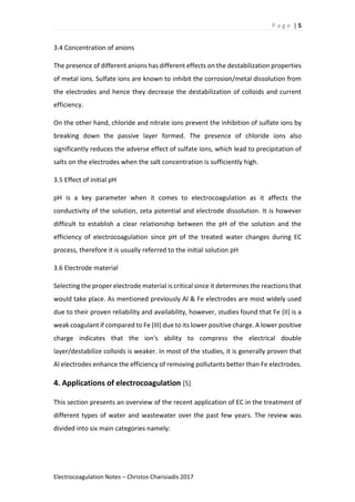 An introduction to electrocoagulation | PDF