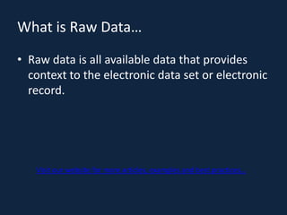 An introduction to electronic data management | PPTX