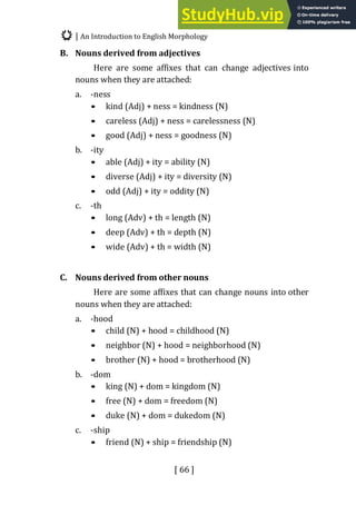AN INTRODUCTION TO ENGLISH MORPHOLOGY | PDF