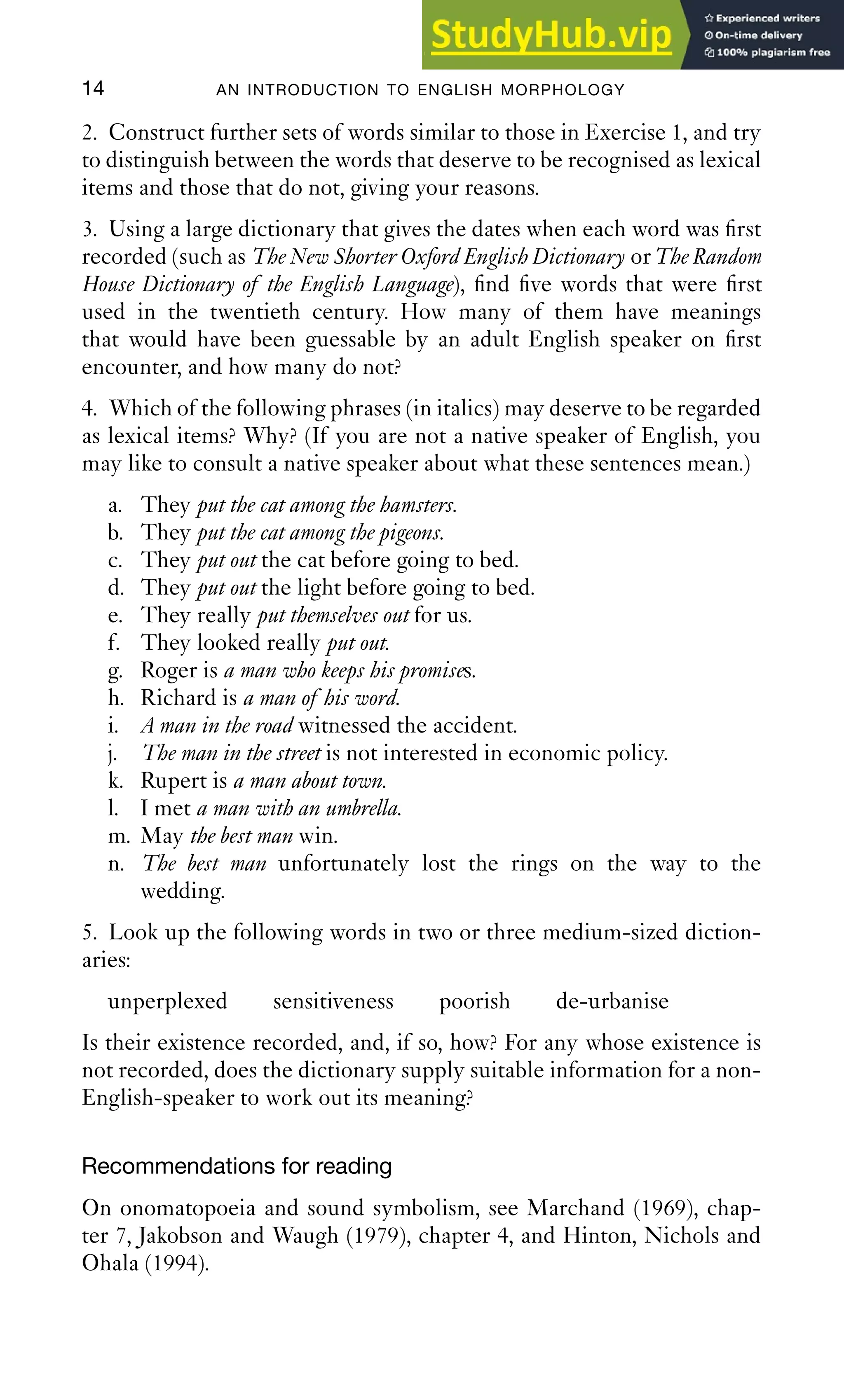 An Introduction To English Morphology Words And Their Structure Edinburgh University Press | PDF